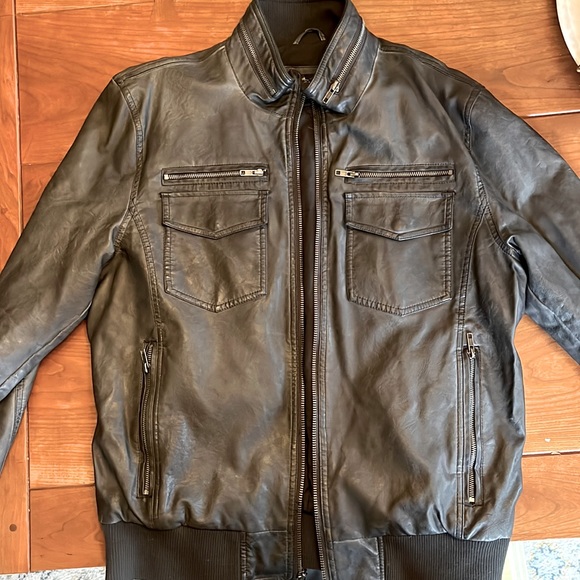 Black Rinet | Jackets & Coats | Large Faux Leather Jacket | Poshmark